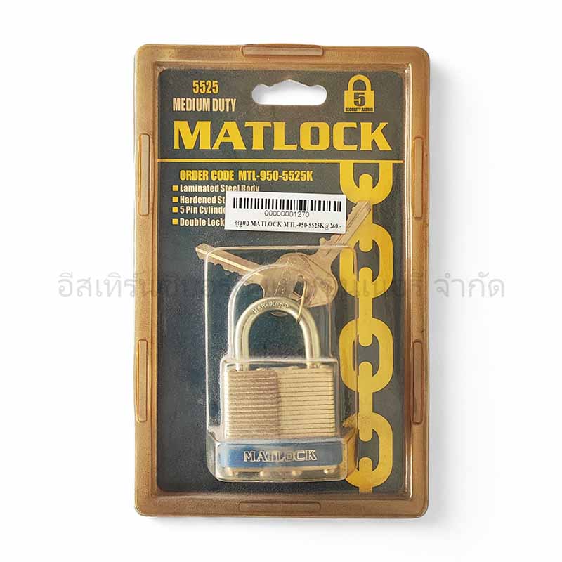 กุญแจ MATLOCK MTL-950-5525K – บริษัท อีสเทิร์นซีบอร์ด แมชชินเนอรี่ ...